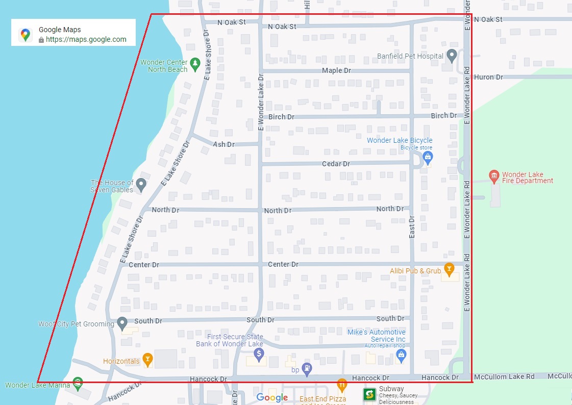 District Map – Wonder Center Property Owners Associations